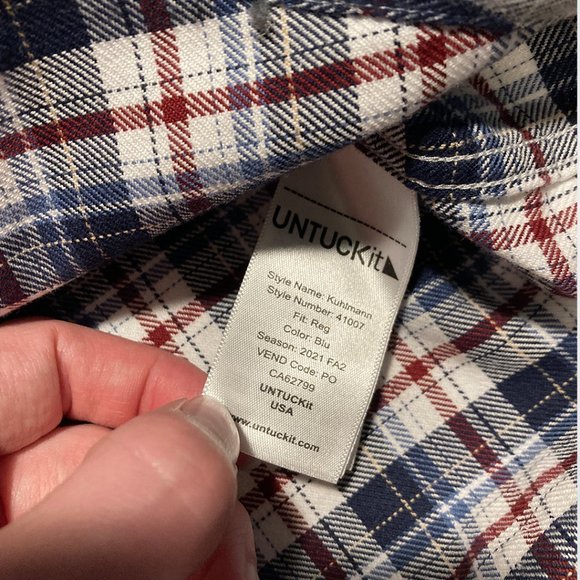 UNTUCKit | Shirts | Untuckit Kuhlmann Plaid Flannel Shirt 3xl | Poshmark